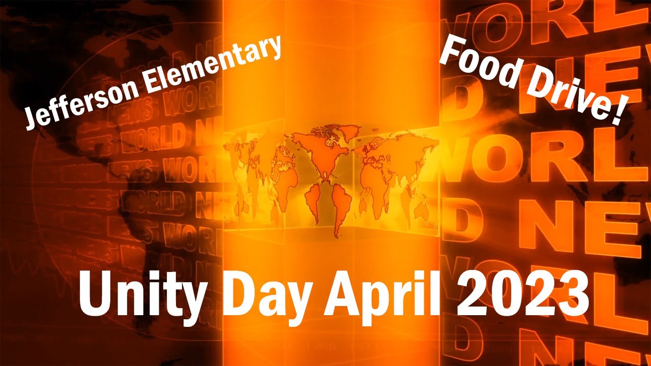 Jefferson Elementary Unity Day April 2023...and Food Drive! - YouTube