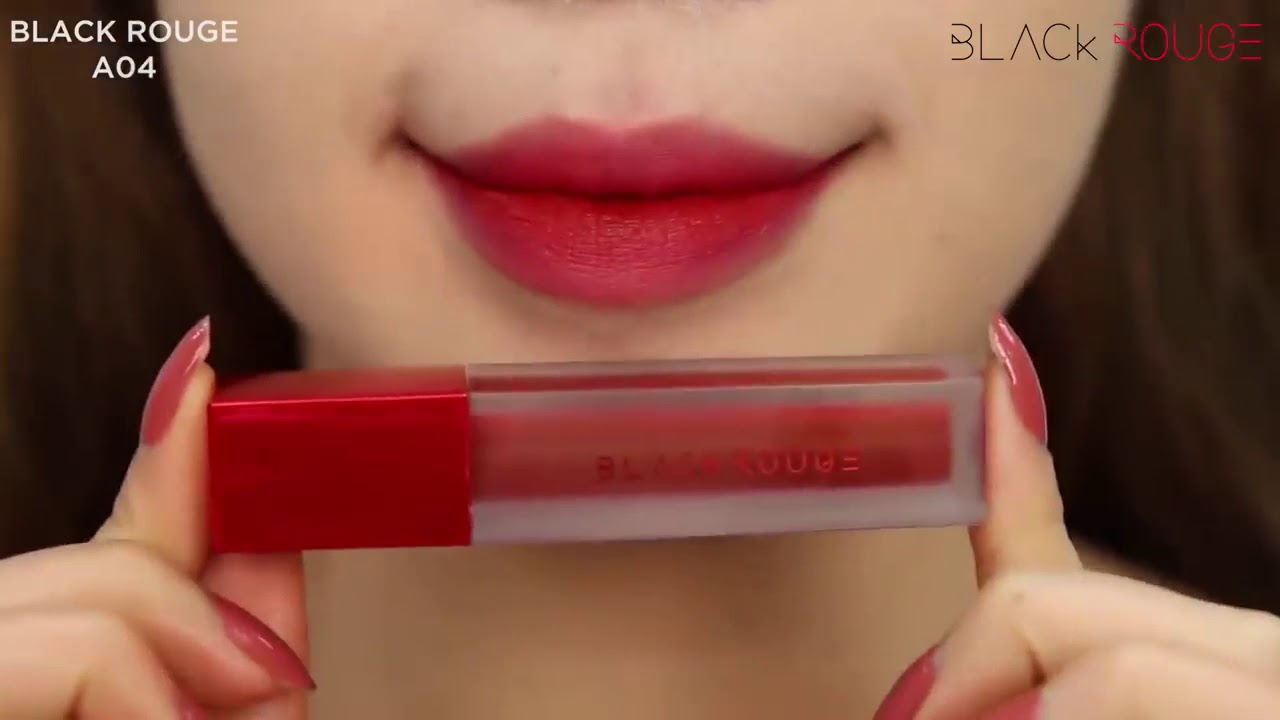 SON BLACK ROUGE VELVET LIP TINT A04 - YouTube