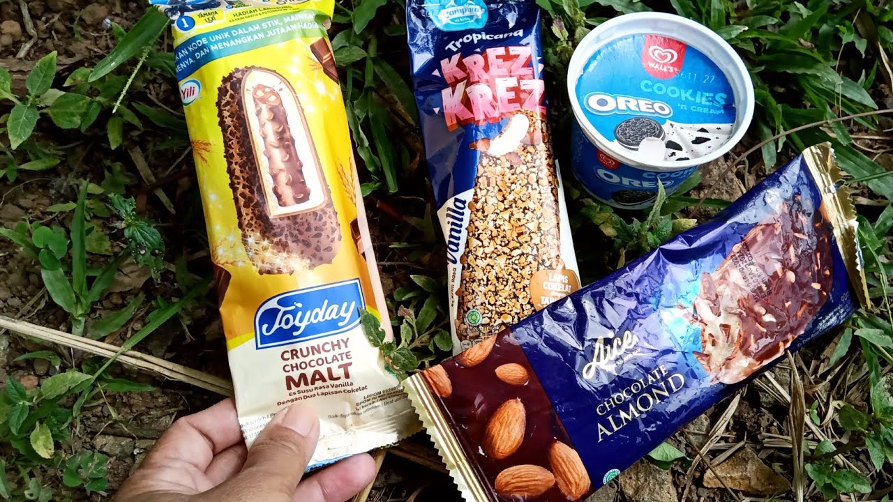 Eskrim Paddle Pop Mainan, Eskrim Fast Coklat,Coklat Almond,Krez krez ...