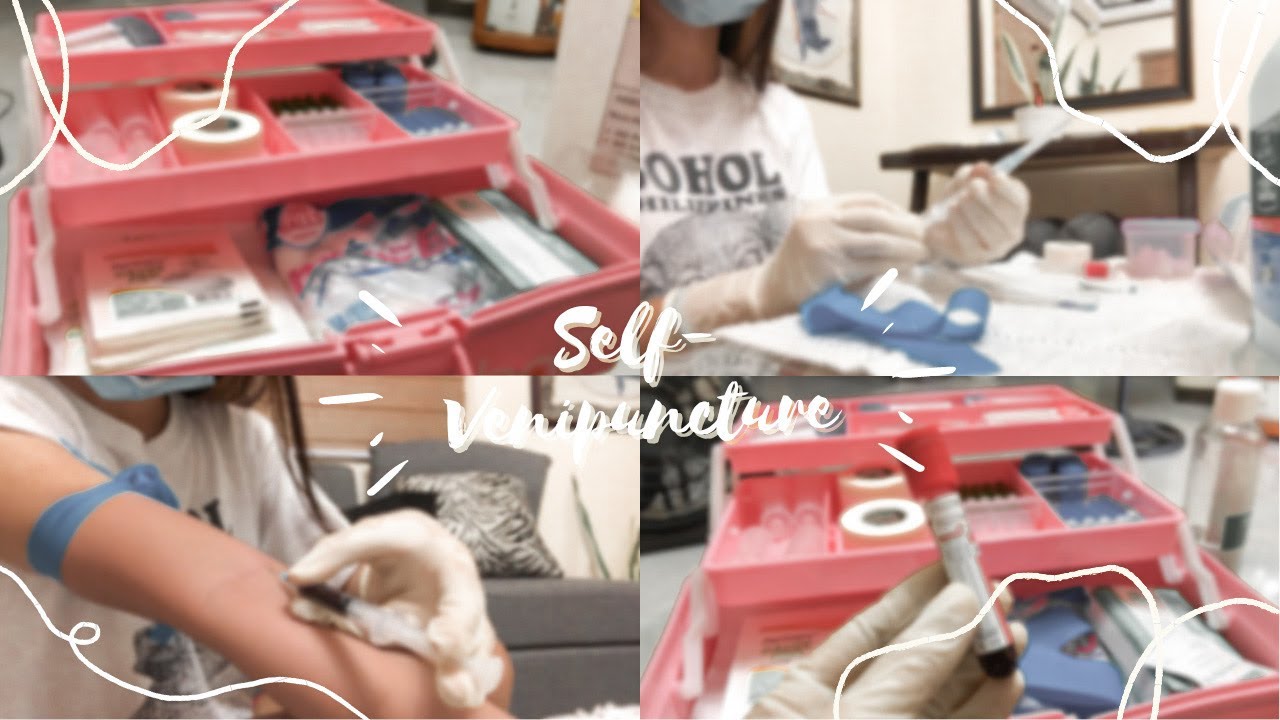 SELF BLOOD EXTRACTION | Venipuncture | Syringe Method - YouTube
