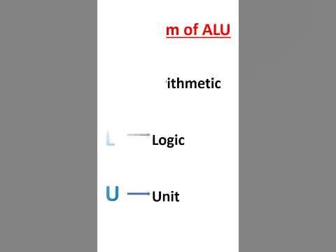 FULL FORM OF ALU - YouTube
