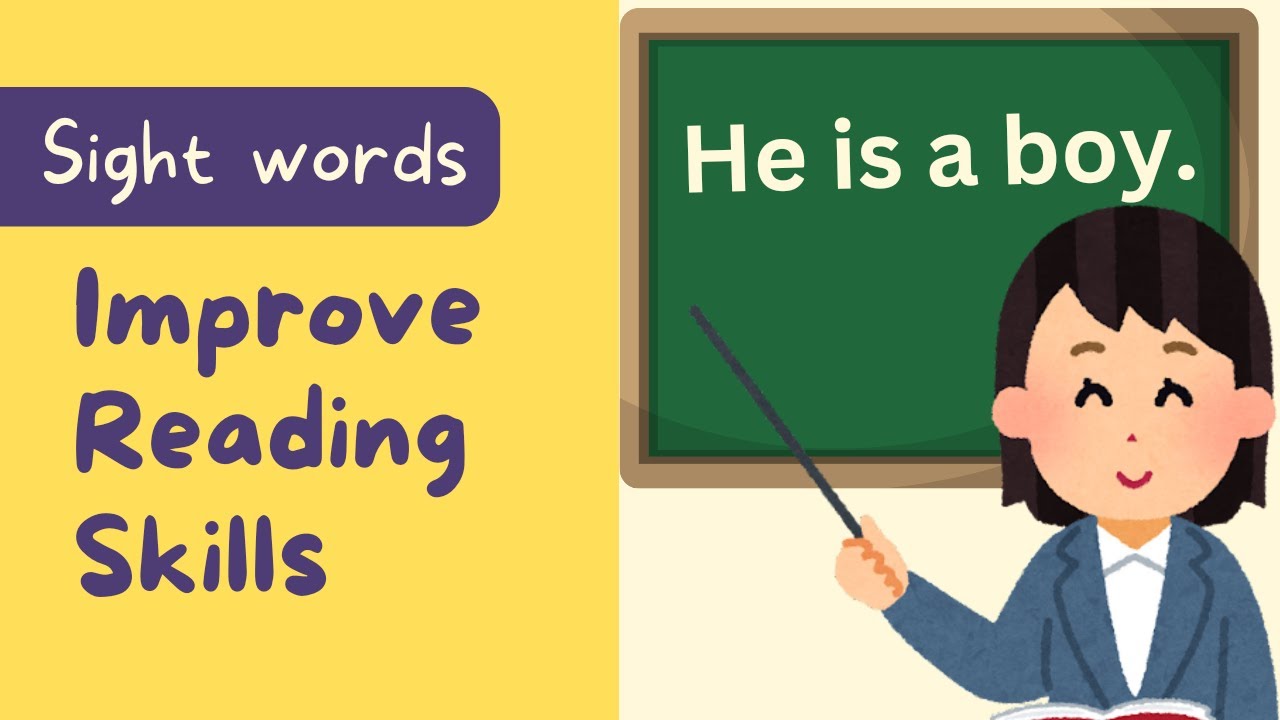 Basic Sight words | sight words for kindergarten | Reading practice ...