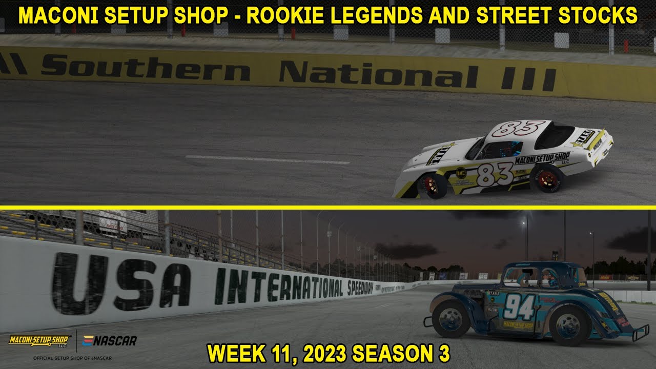 iRacing Rookie Legends and Street Stocks Tutorial: 2023 Season 3, Week ...