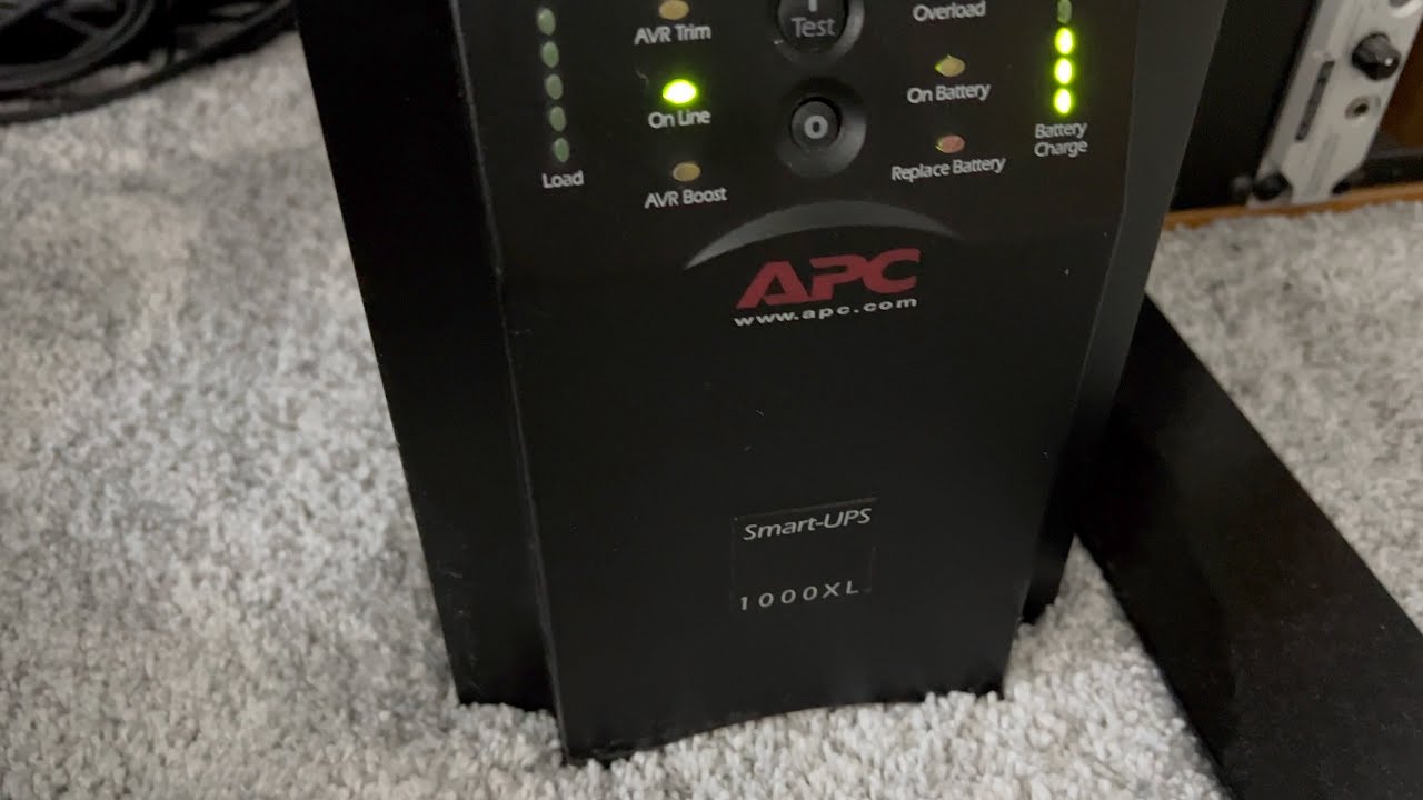 How to replace the battery on the APC 1000XL Battery Backup - YouTube