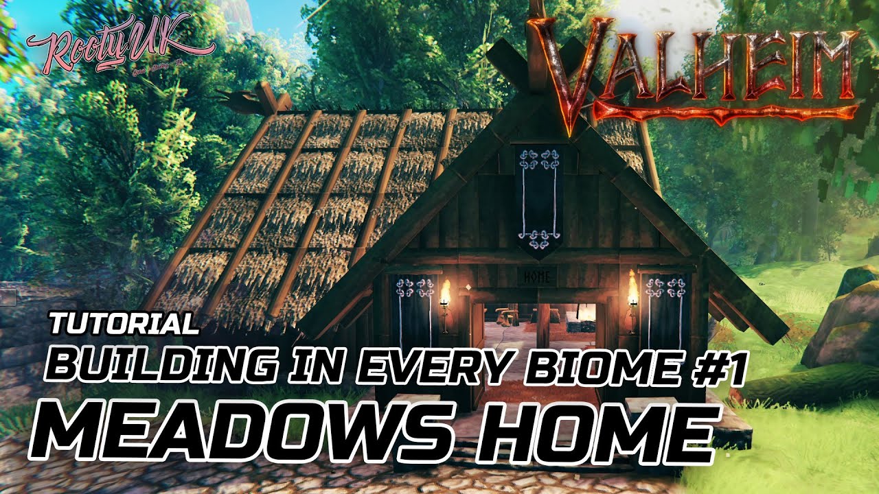 Valheim: Meadows Home (Building Tutorial) - YouTube