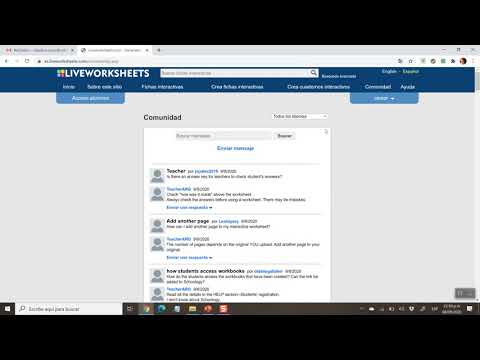 LiveWorkSheet Conociendo la App - YouTube