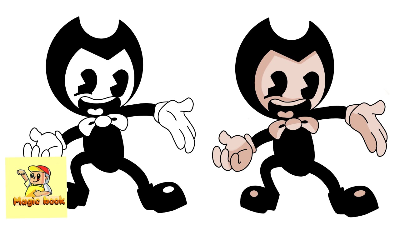 How to draw Bendy FnF | Drawing Friday Night Funkin - YouTube