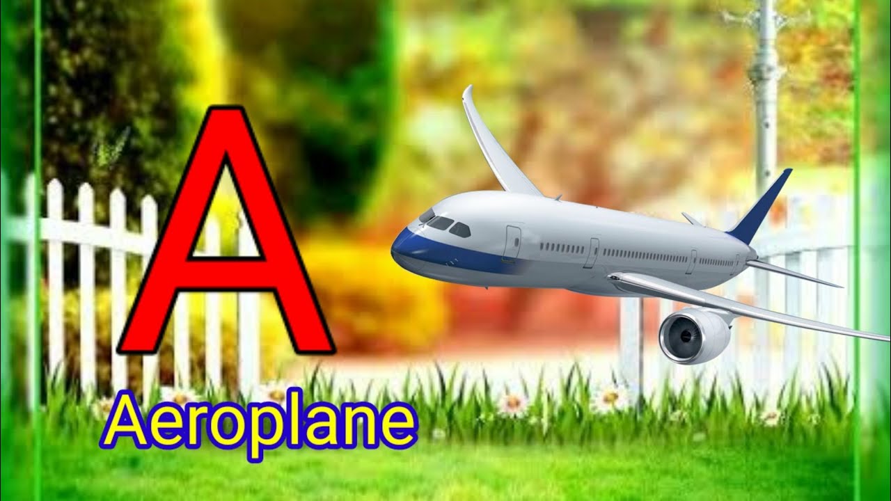 A for aeroplane | abcd | phonics song | ABCD - YouTube