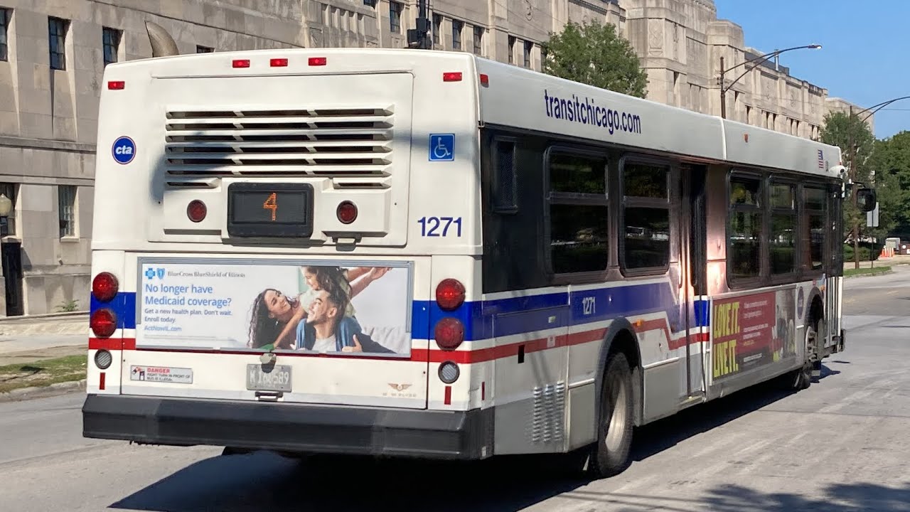 CTA 2006 New Flyer D40LF Bus 1271 On Rt 4 Cottage Grove (Credit Video ...