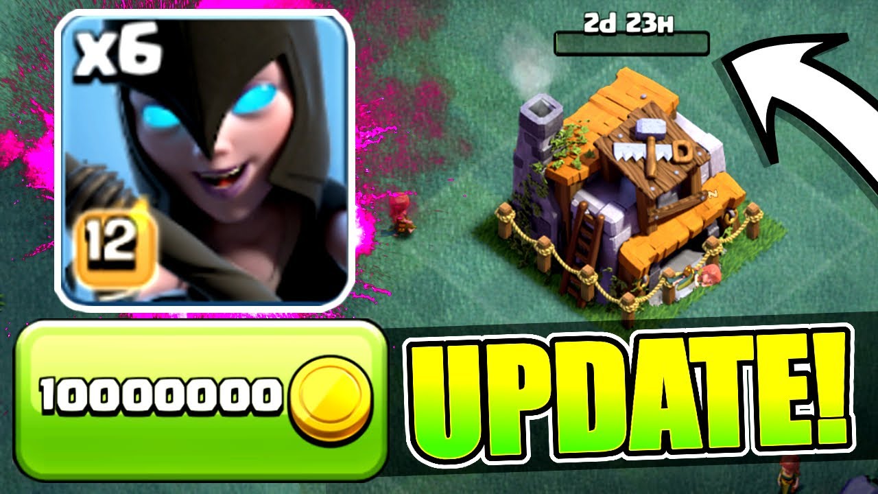 NEW UPDATE GEM SPREE! 🔥 BUILDERS HALL 6, NIGHT WITCH, PEKKA LEVEL 6 🔥 ...