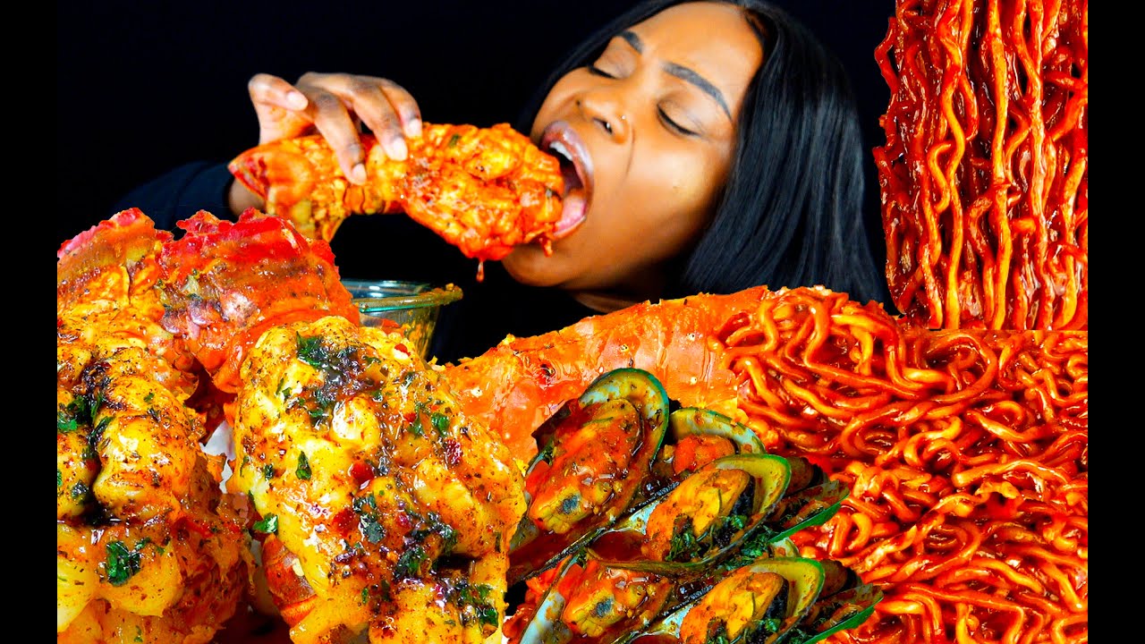 (ASMR MUKBANG) KING CRAB SEAFOOD BOIL MUKBANG | LOBSTER MUKBANG | ASMR ...