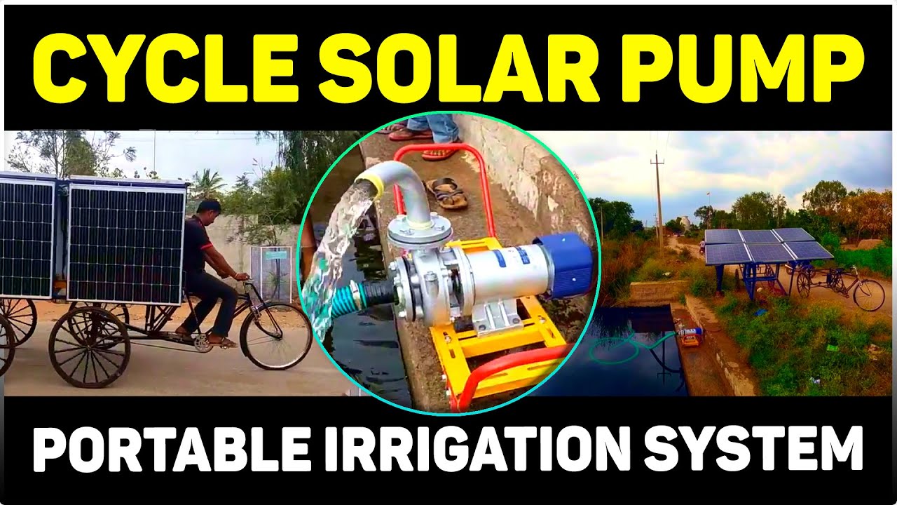 Portable Solar Pump Irrigation System | SELCO Foundation - YouTube