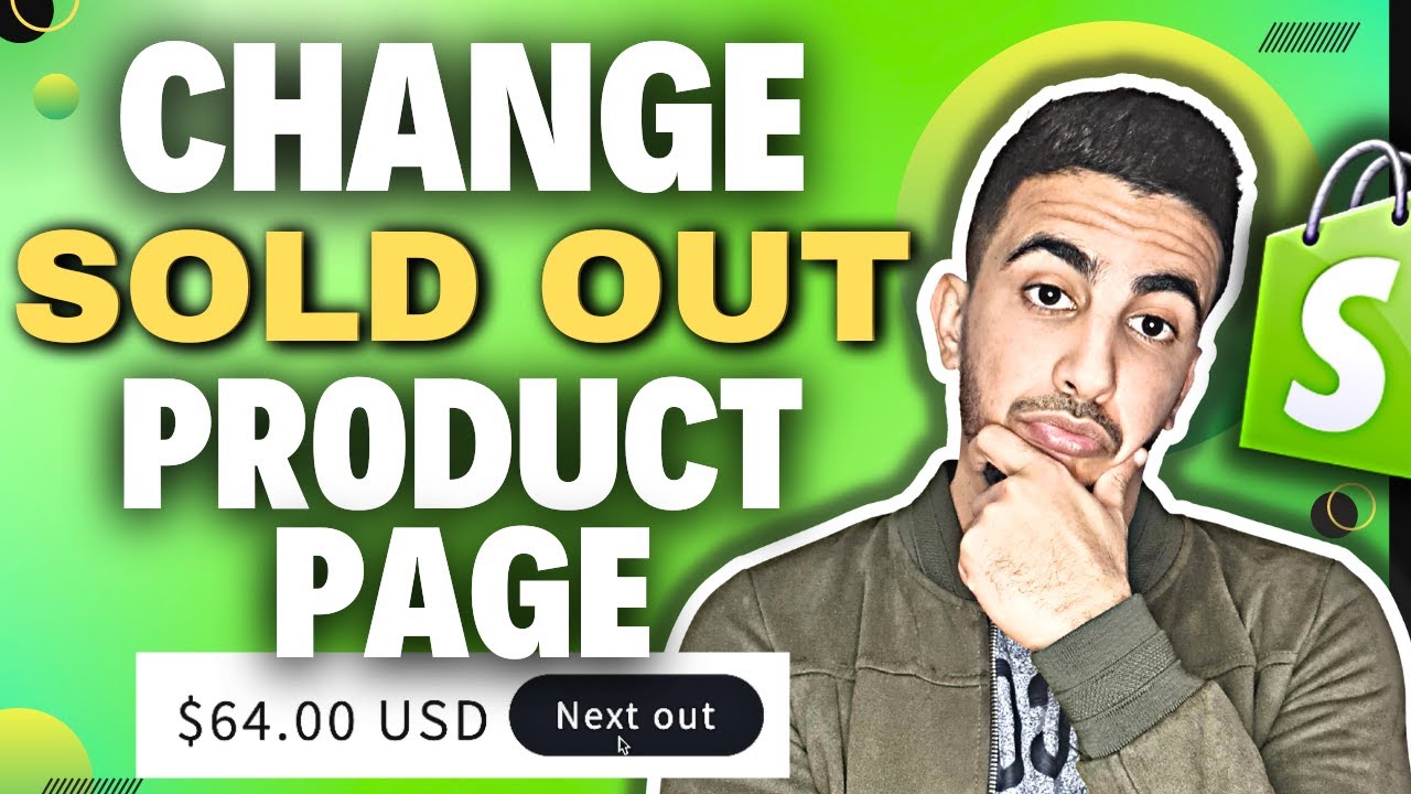 How To Change Sold Out Text On Product Page In Shopify - YouTube