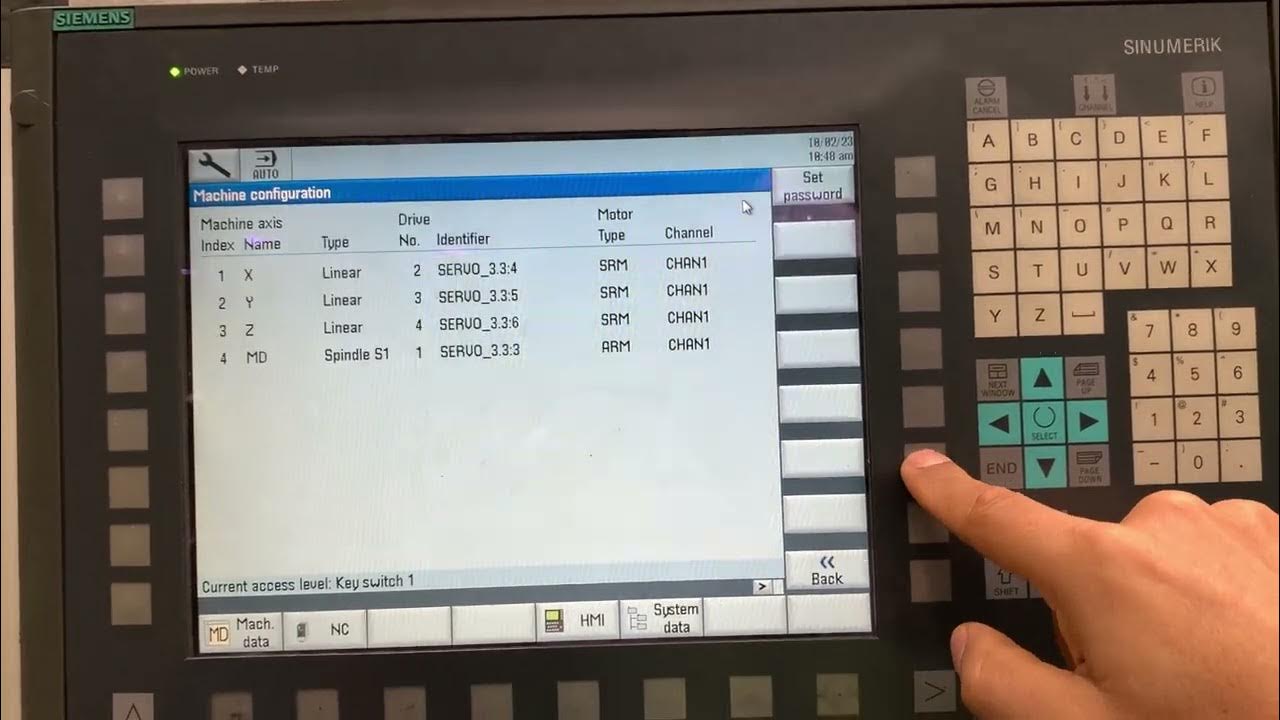 Sinumerik 840D sl: Cómo acceder a Windows Explorer - YouTube
