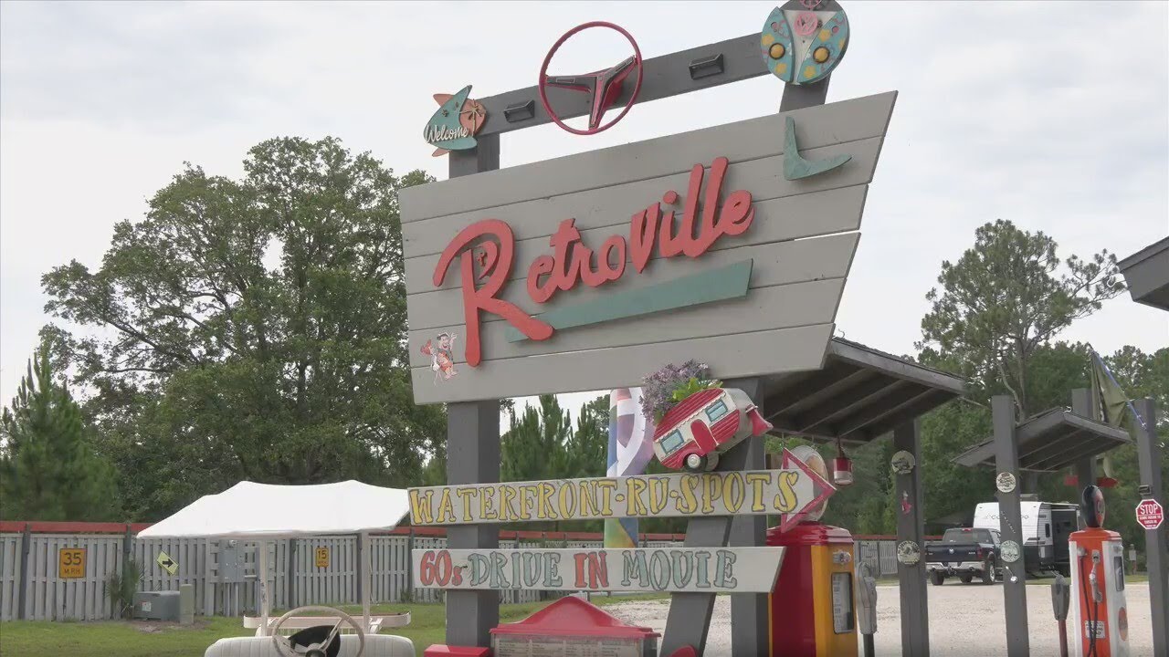 Retroville RV park showcases vintage Hollywood in Walton County - YouTube