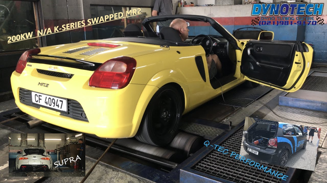 200KW N/A K24 MR2 + PERFORMANCE UNIT DYNODAY @ DYNOTEC - YouTube