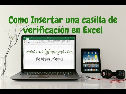 Como Insertar una casilla de verificacion en excel - YouTube