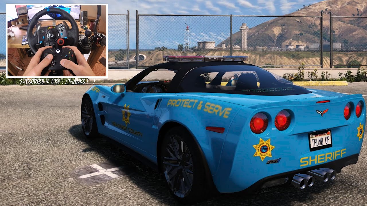 Chevrolet Corvette ZR1 NFS Hot Pursuit Police Car - GTA V | Logitech ...
