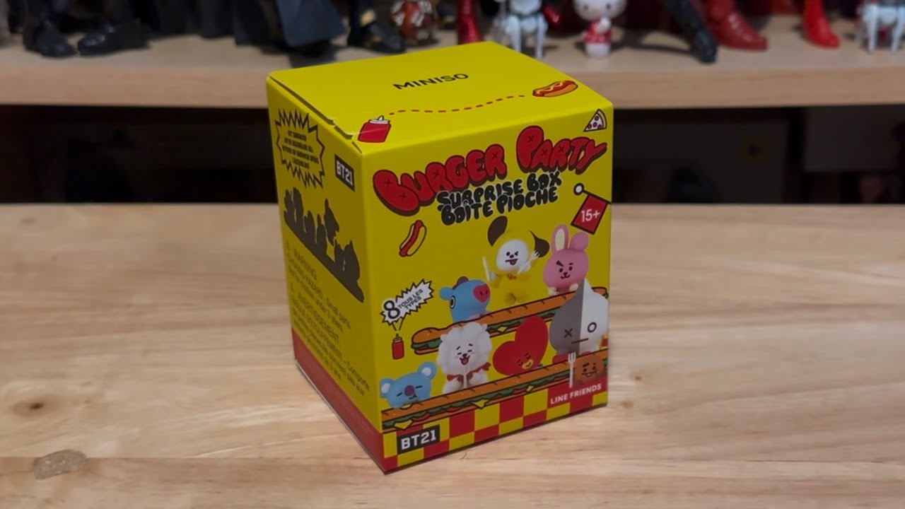 Miniso Burger Party Surprise Box Blind Box Figure Review for Toy ...