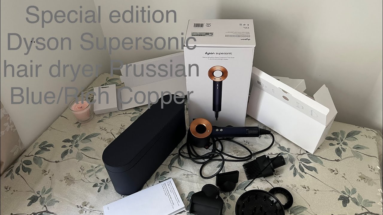 Special edition Dyson Supersonic hair dryer Prussian Blue/Rich Copper ...