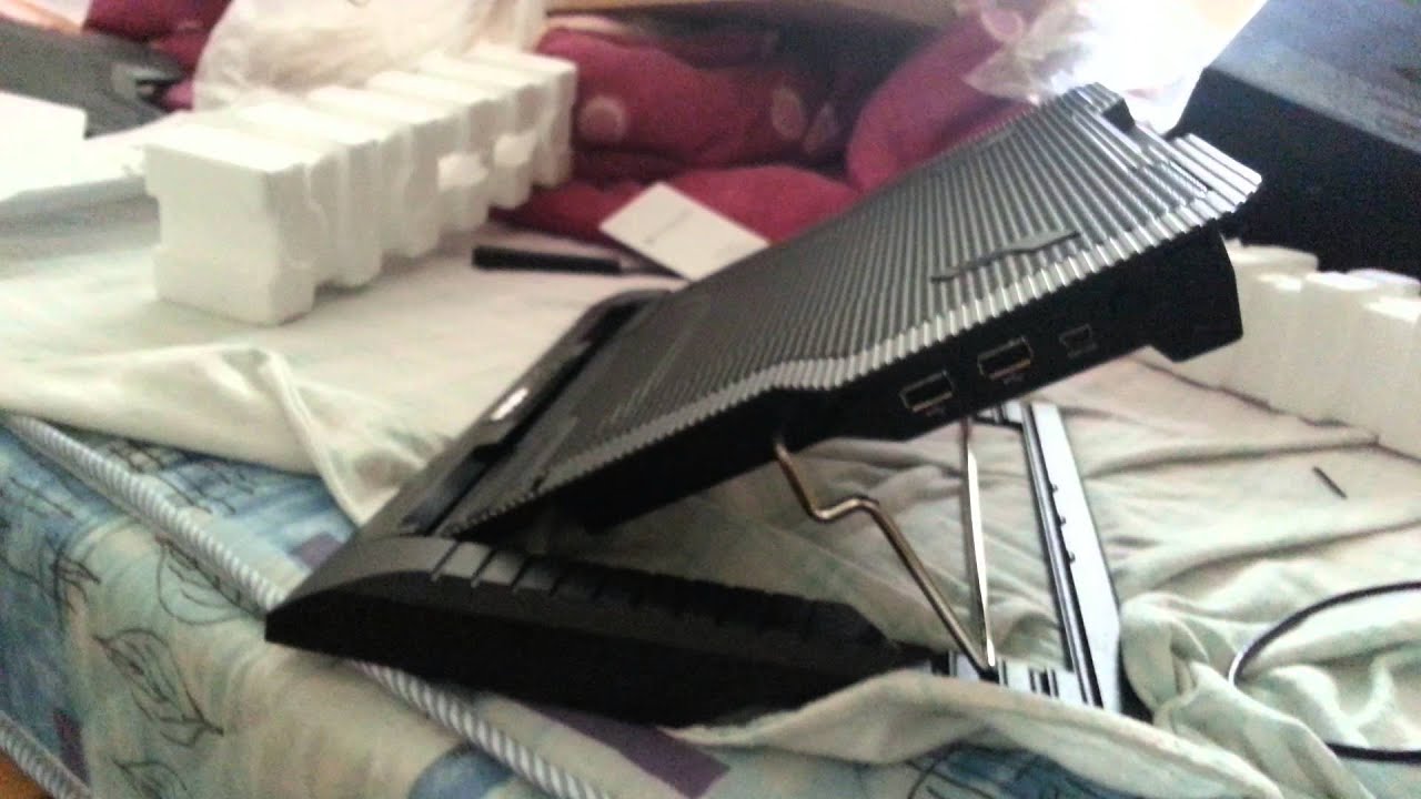 UNBOXING : massive 23 GT black (ventilo pc portable) - YouTube