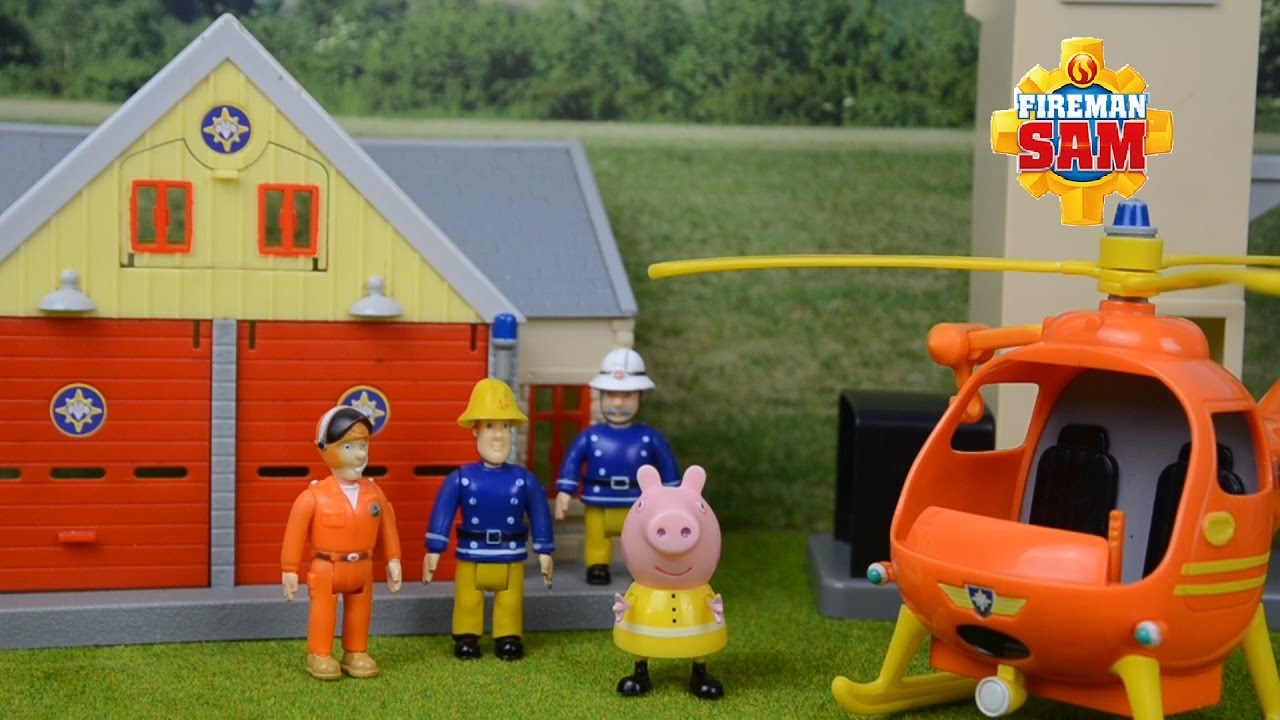 Fireman Sam Episodes MEGA Compilation Fire engine Rescue Peppa pig ...