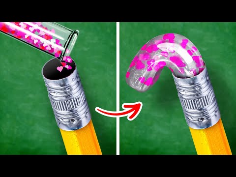 OKULLA İLGİLİ İNTERNETTE VİRAL OLMUŞ TÜYOLAR! OKUL İÇİN KOLAY KENDİN YAP FİKİRLERİ