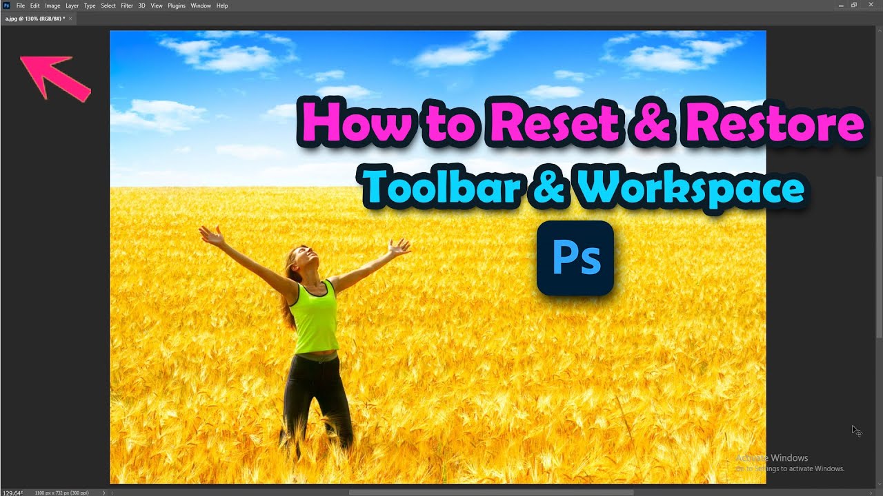 How To Reset Toolbar | Photoshop Toolbar Missing | How to Fixed Toolbar ...