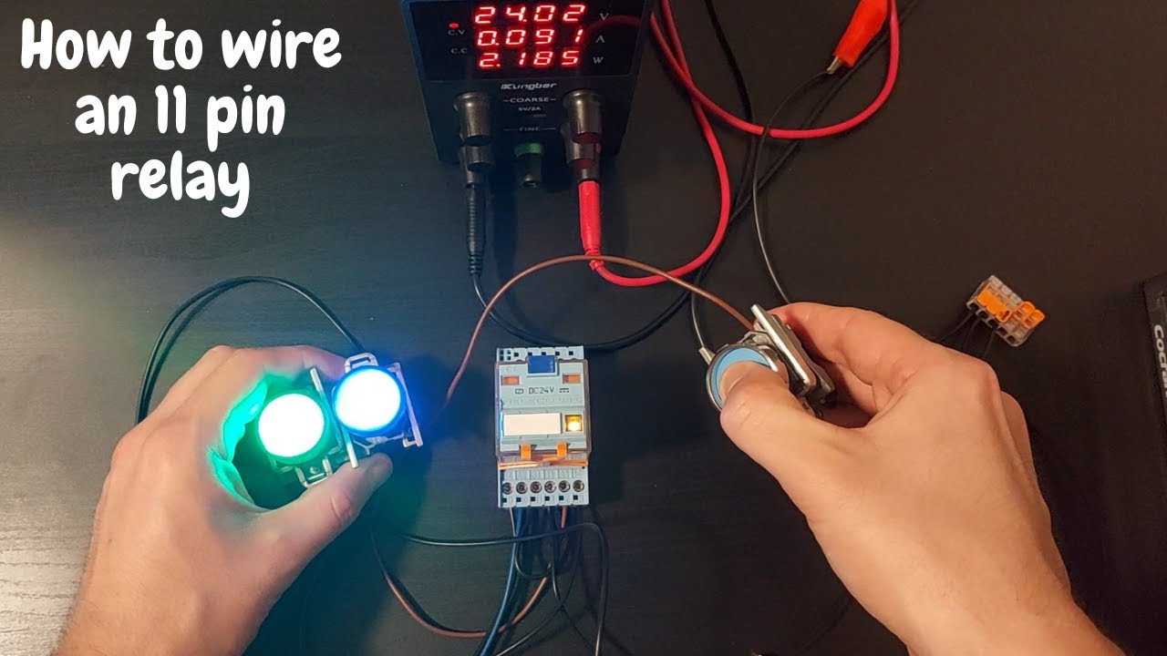 How to wire an 11 pin relay - YouTube