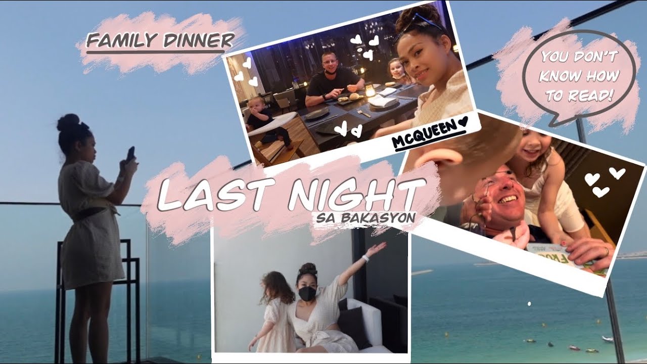 HULING GABI NG BAKASYON | TINURUAN NI LILLY SI DADDY MAGBASA ...