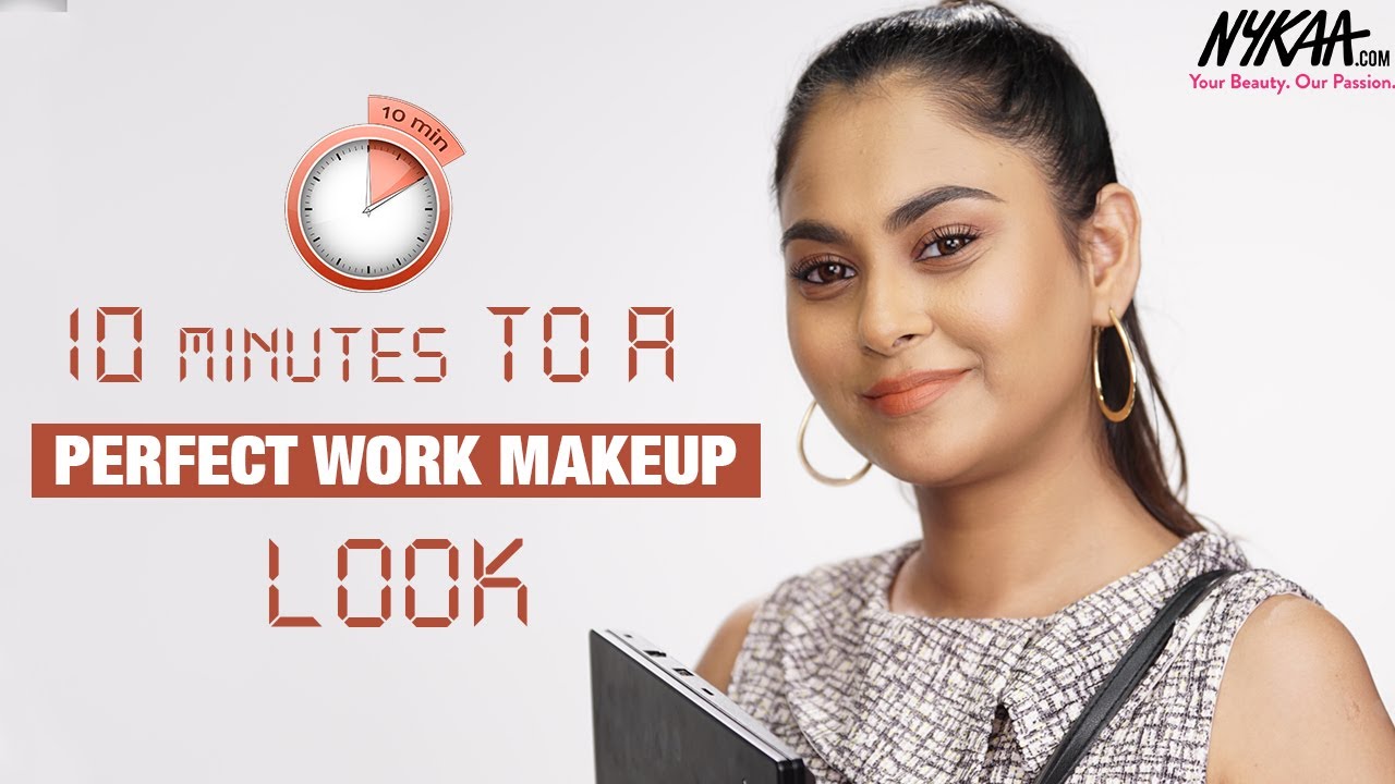 Step By Step Easy Office Makeup Look In 10 mins ft. Neha Desai | Nykaa ...