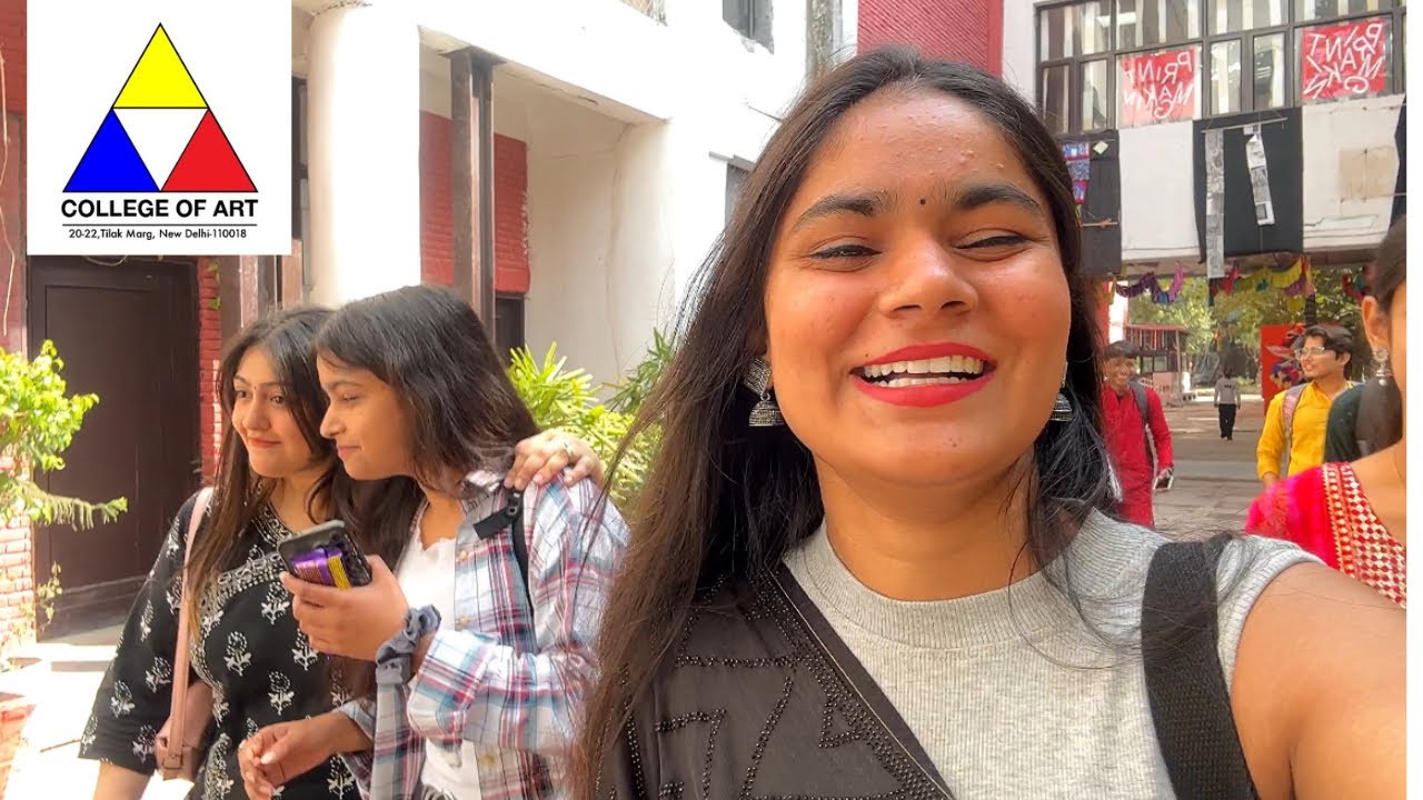 Exploring🤩🔥the 68th Annual Art Exhibition | College of Art delhi vlog ...