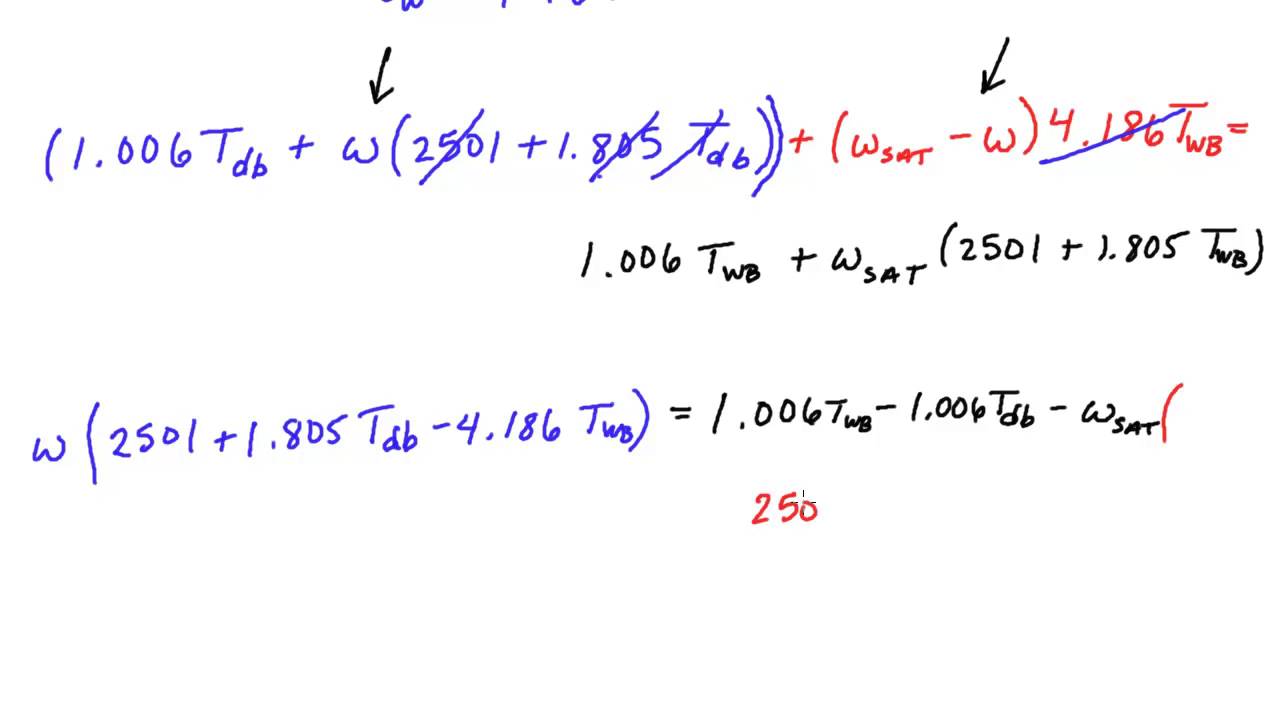 Numerically Calculating Psychrometric Properties: Specific/Absolute ...