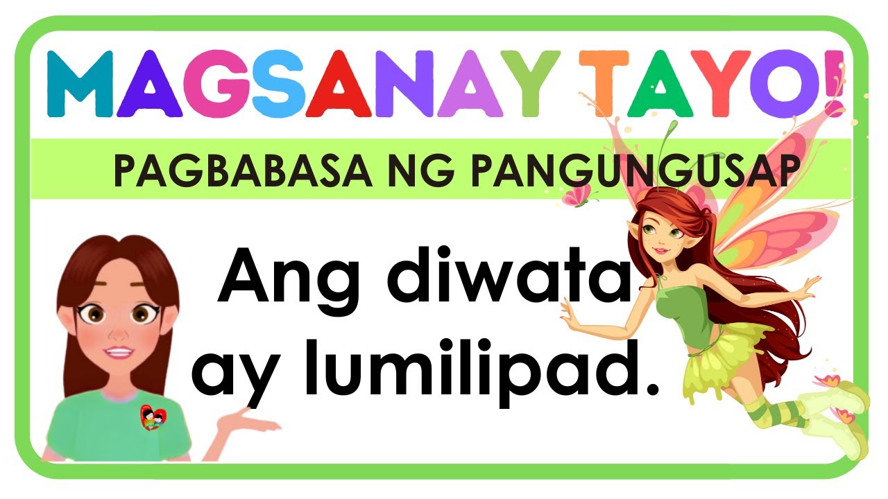 PANGUNGUSAP | FILIPINO KINDER | GRADE 1 | GRADE 2 | PAGBASA | LEARN ...