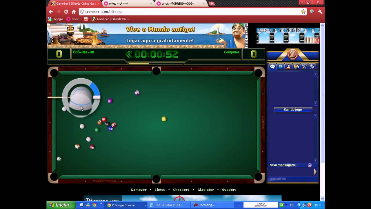 efeito no gamezer 8 ball - YouTube