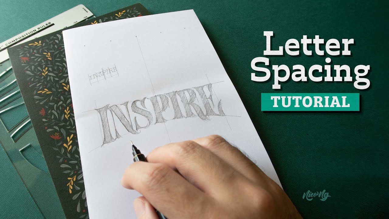 How to Space your Hand-Lettering & Draw them Consistently: A Step-by ...