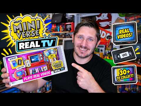 A Tiny CRT That Plays VHS Tapes?! | A VHS Collector Reviews Miniverse Real TV