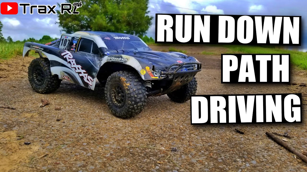 Driving the Bash Slash Project on a Run Down Walking Path | High Speed ...