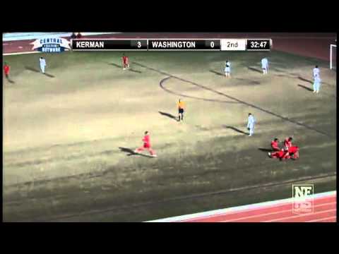 Alexis Cruz of Kerman scores the goal - YouTube