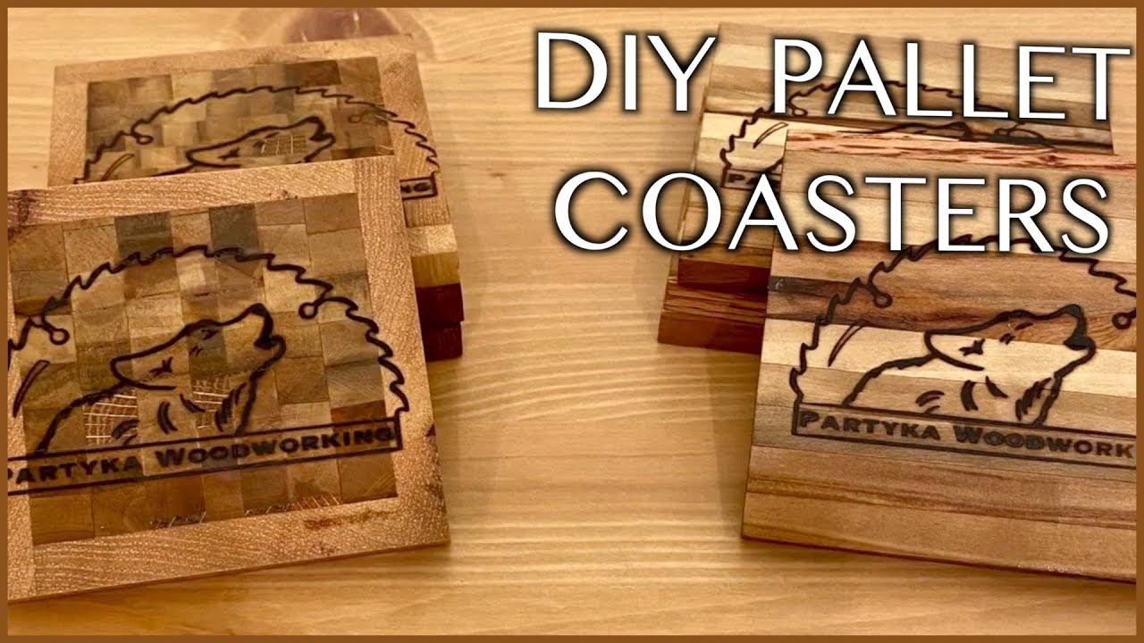 DIY Pallet Wood Drink Coasters - YouTube