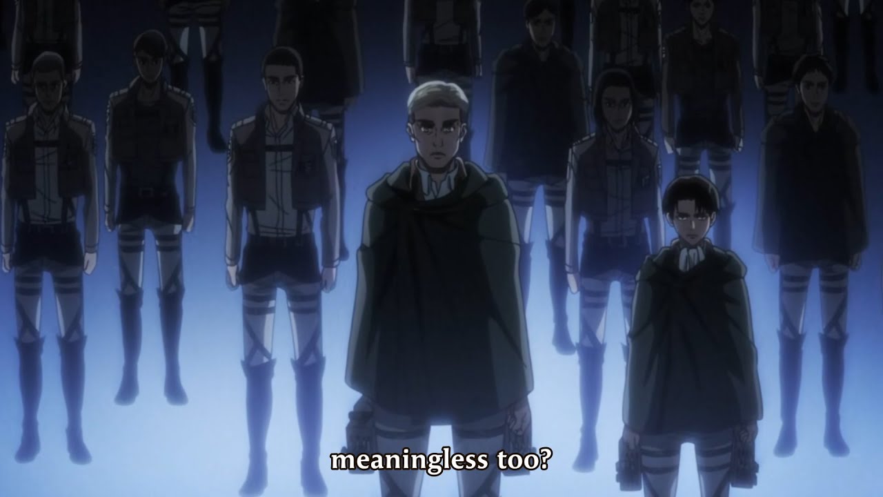 My soldiers Scream! Attack on Titan- Erwin's last speech & charge - YouTube
