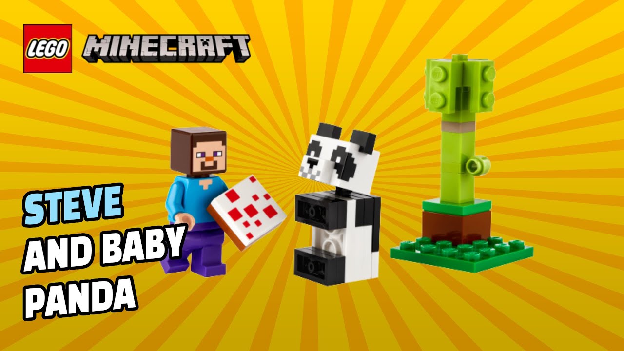 Steve and Baby Panda | 30672 | Stop Motion - YouTube