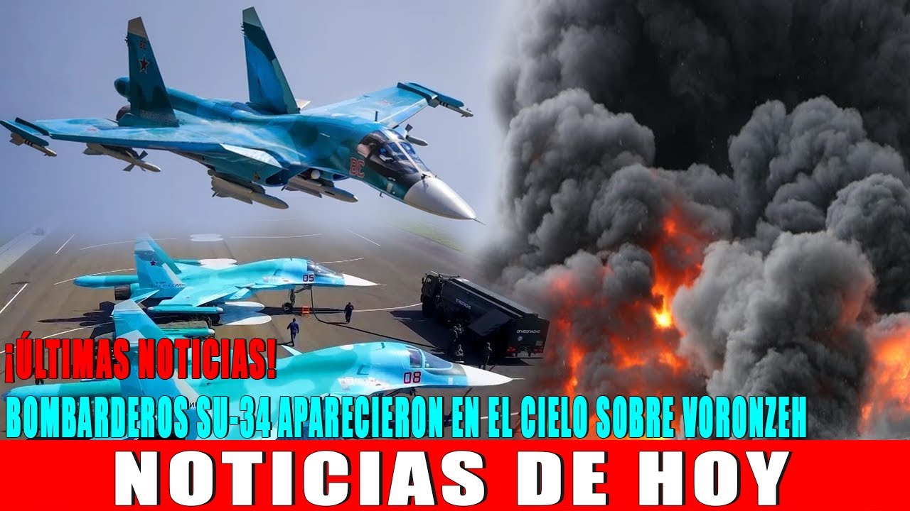 ¡NOTICIAS DE HOY! BOMBARDEROS SU-34 APARECIERON EN EL CIELO SOBRE ...