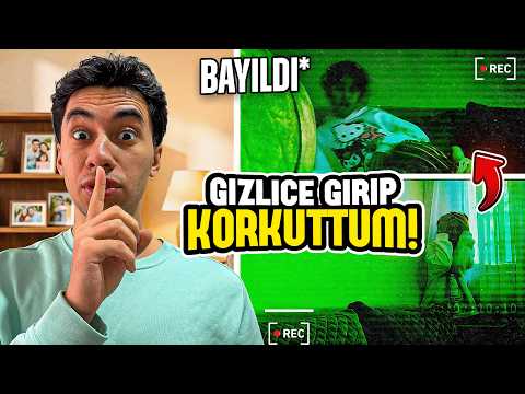 KIZ KARDEŞİMİN EVİNE GİZLİCE GİRİP KORKUTTUM !? ( Bayıldı ! ) @derintass