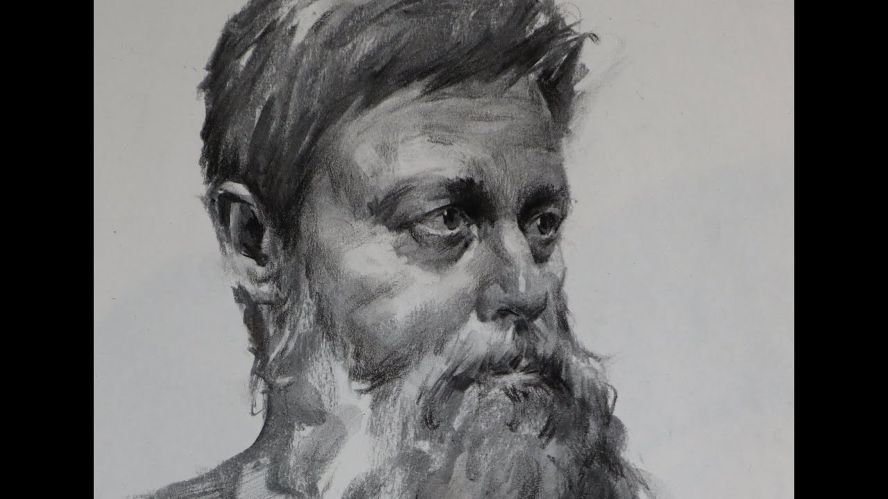 Mark Making and Calligraphy in Charcoal Drawing - YouTube