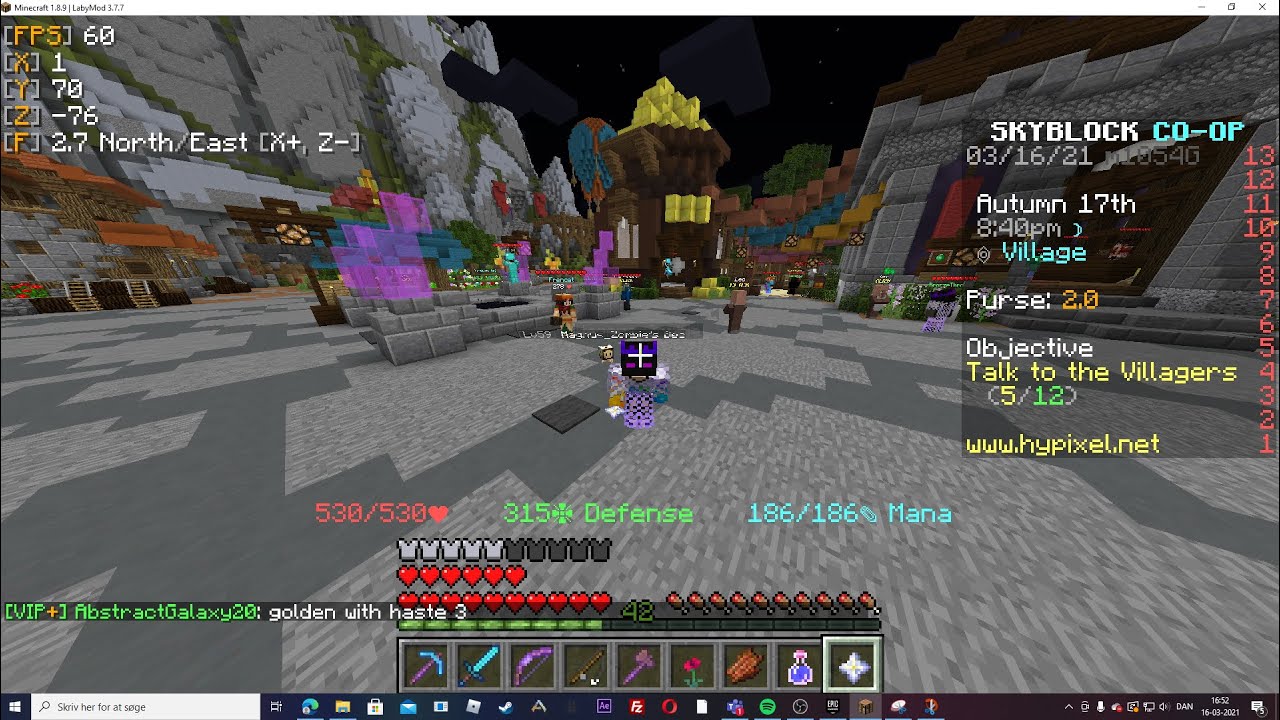 tutorial på hvordan man starter i hypixel skyblock - YouTube