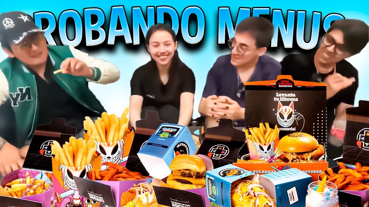 PROBANDO MENUS CON MIS AMIGOS STREAMERS 🤑 - YouTube