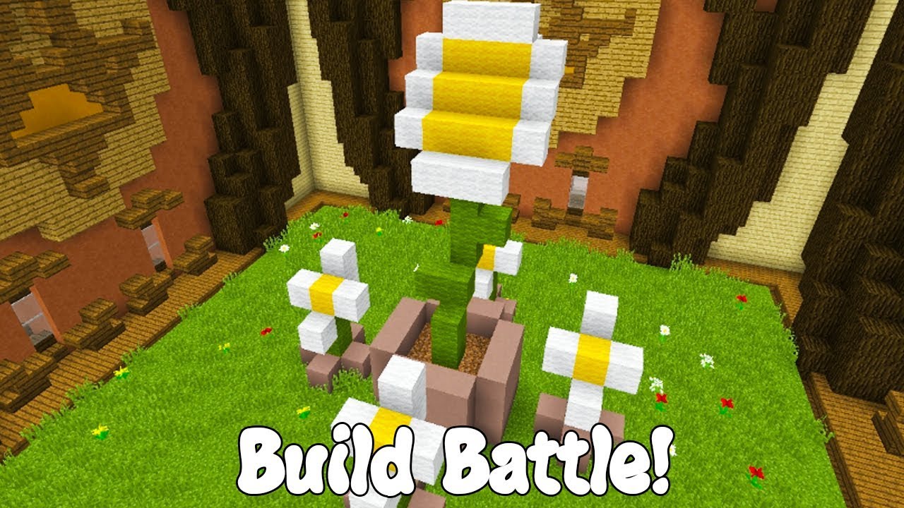 LAS FLORES PATATERAS! Minecraft BUILD BATTLE! - YouTube