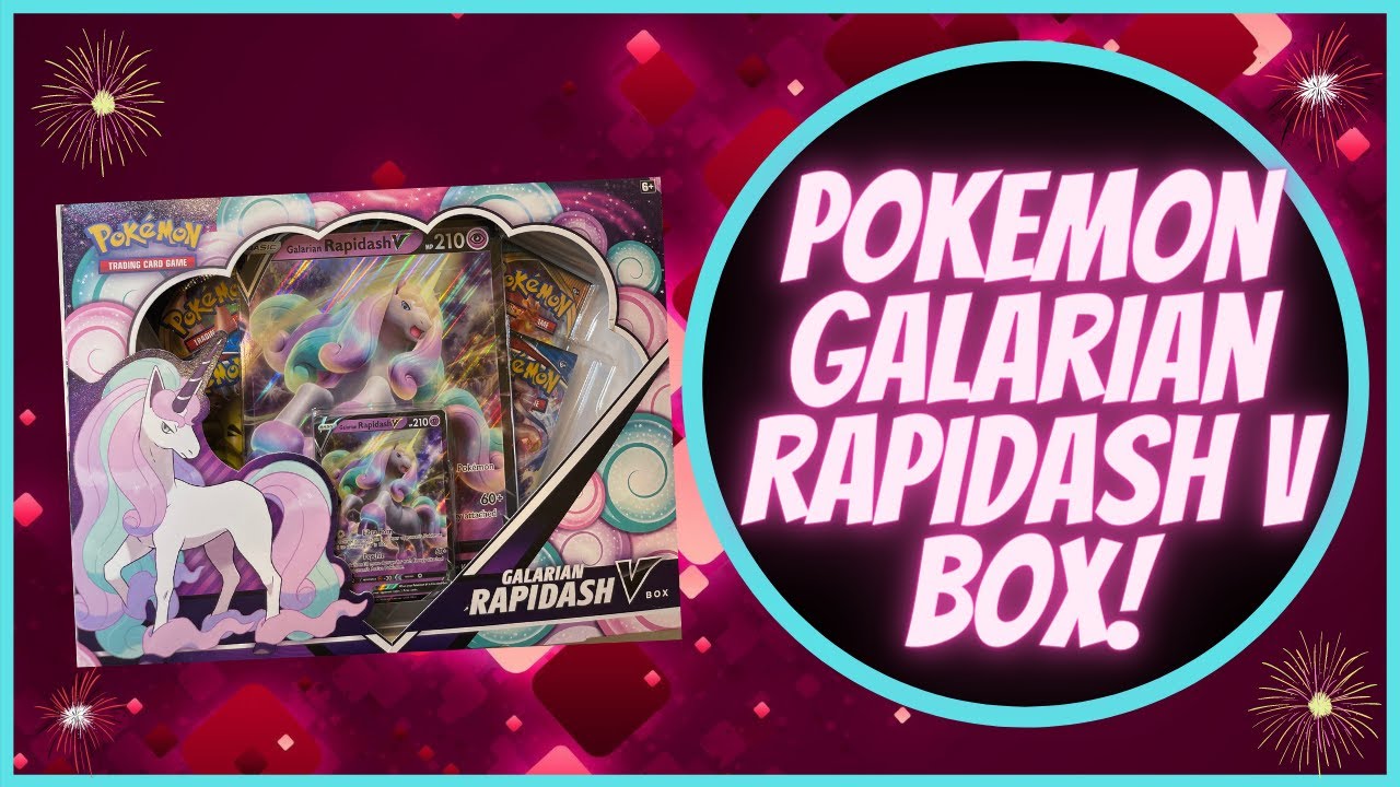 Pokemon Galarian Rapidash V Box - YouTube