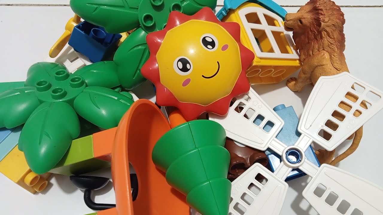 Satisfying block building marble run ☆ 3 combinations Build a marble ...